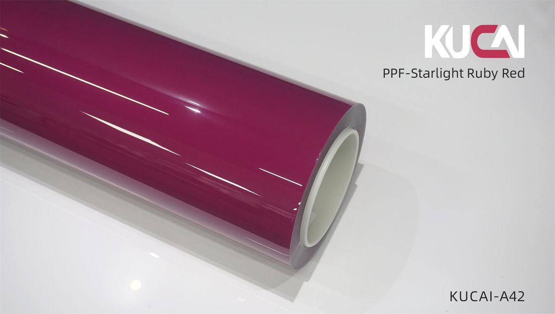 TPU Automotive PPF Starlight Ruby Red Color Paint Protection Film Anti ...